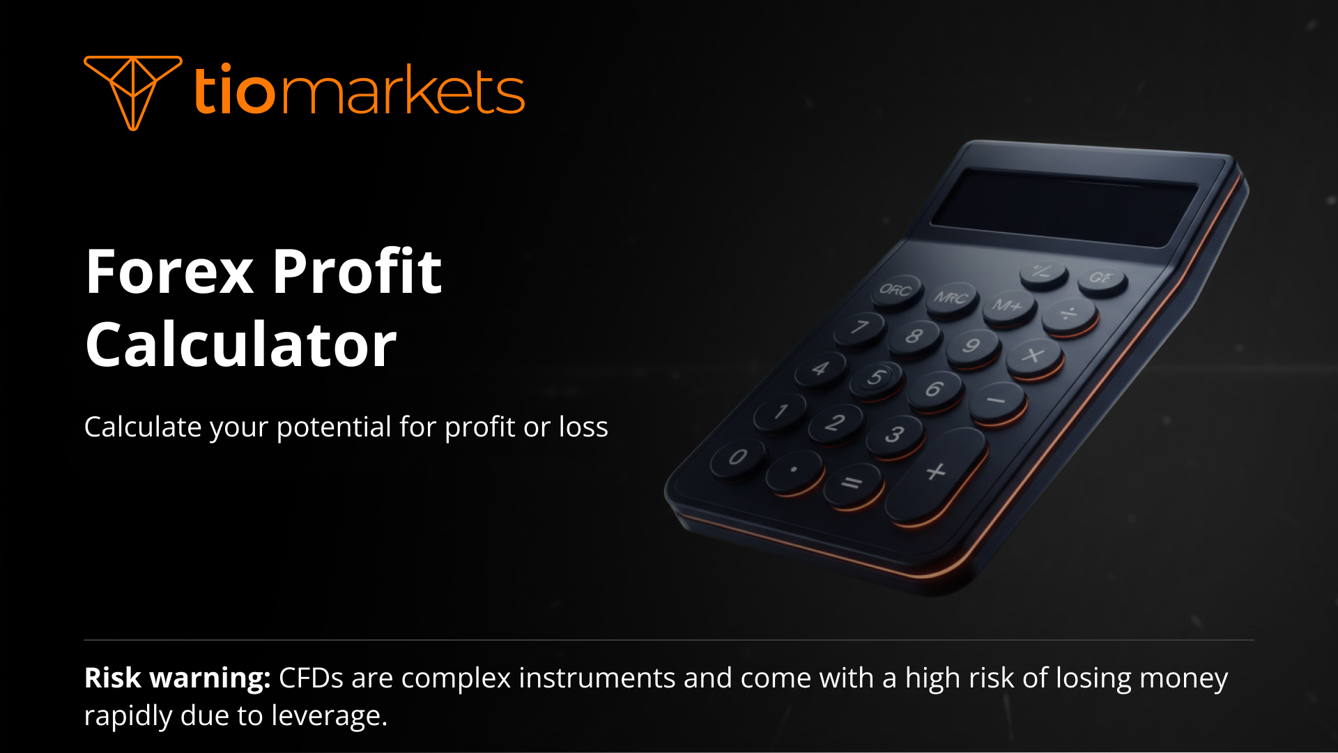 TIOmarkets | Forex profit calculator