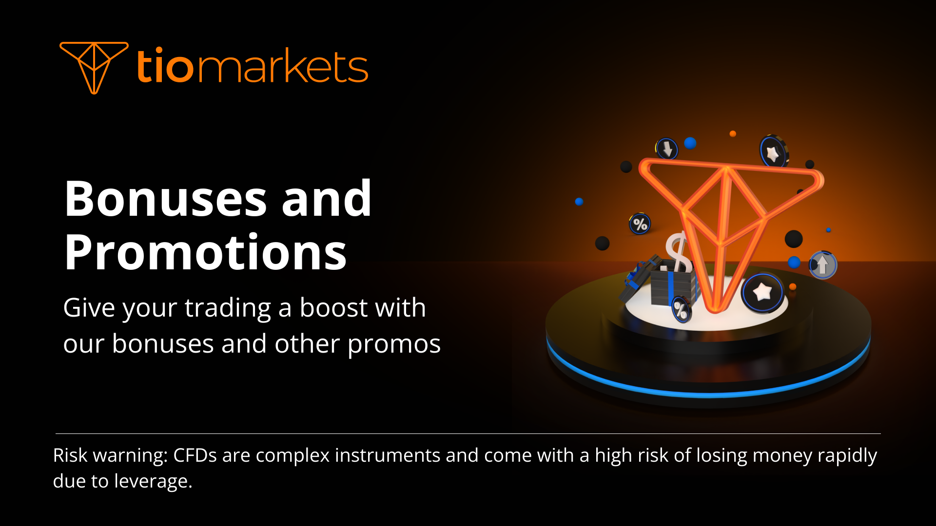 TIOmarkets | See all our current promotions and bonuses