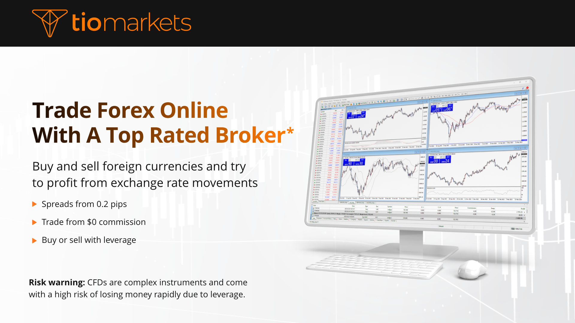 TIOmarkets | Trade Forex online with a top rated broker